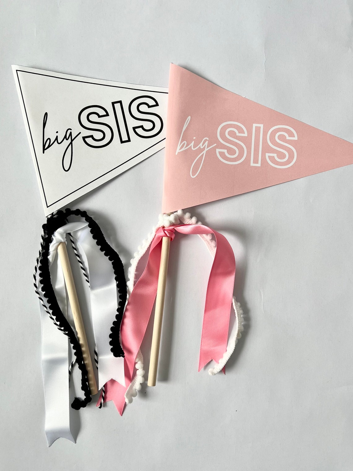 Big Sis Pennant Flag, Pregnancy Announcement, DIY Pennant, Baby Banner ...