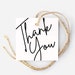 Thank You Gift Tags, Square Tags, Script Thank You Tags, Gift Tag, Hang ...