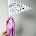 First Day of School Pennant Flag Printable Pennant Flag Back - Etsy