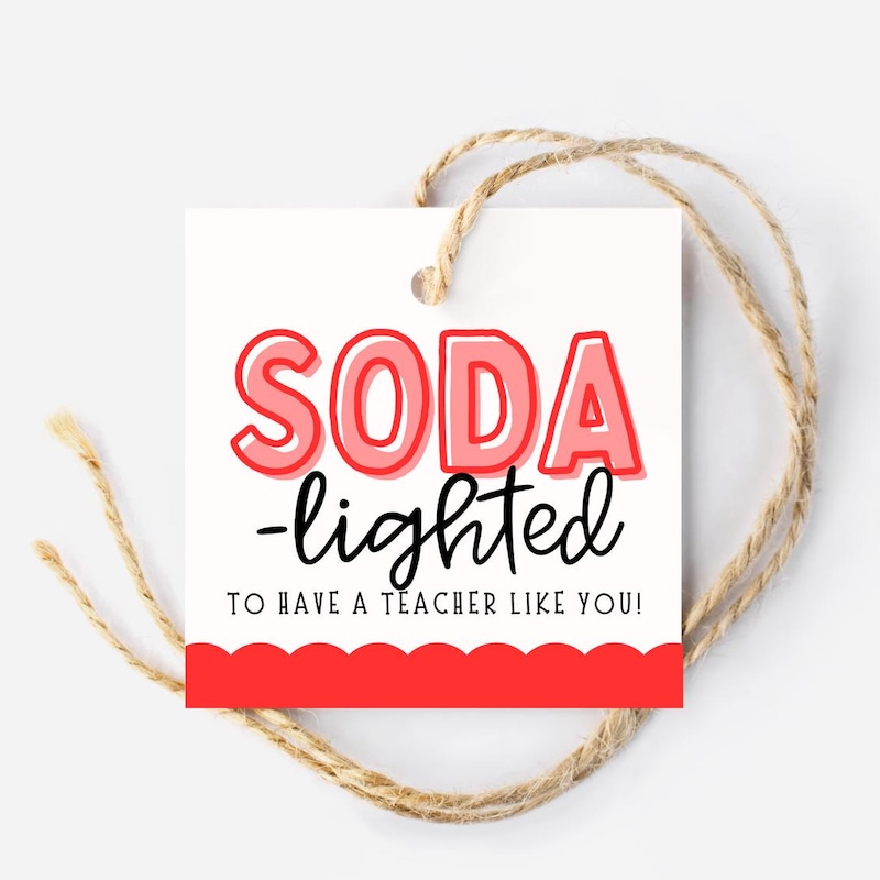 Soda Pop Teacher Tag - Etsy