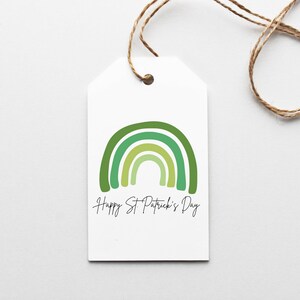 Rainbow St. Patrick’s Day Printable Tags, Saint Patrick’s Tags, St ...