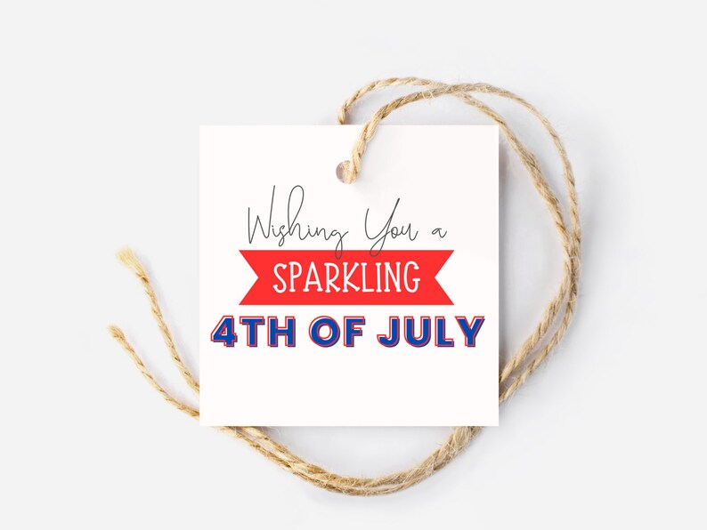 Have a SPARKLING 4th of July Gift Tag Sparkler Gift Tag - Etsy