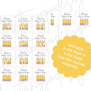 Thanks for Keeping Me Sharp Gift Tags, Square Tags, Teacher ...