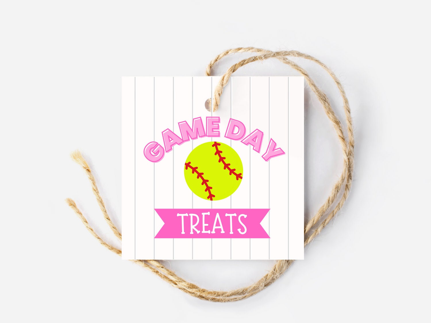 Softball Game Day Treat Tag, Post-game Snack, Softball Tag, Kids Sports ...