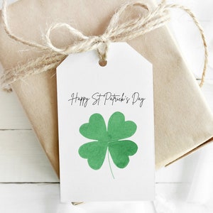 St. Patrick’s Day Printable Tags, Shamrock Tags, Saint Patrick’s Day ...