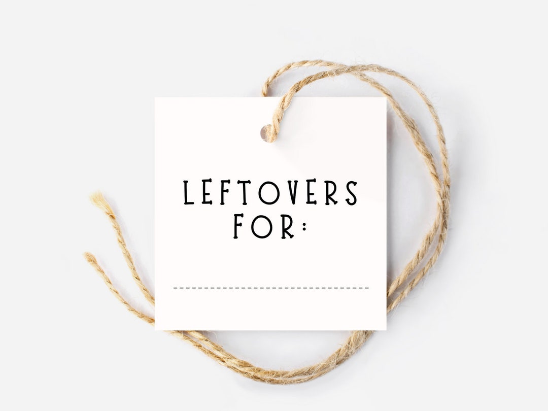 Thanksgiving Leftover Gift Tag, Thanksgiving Leftover Printable ...