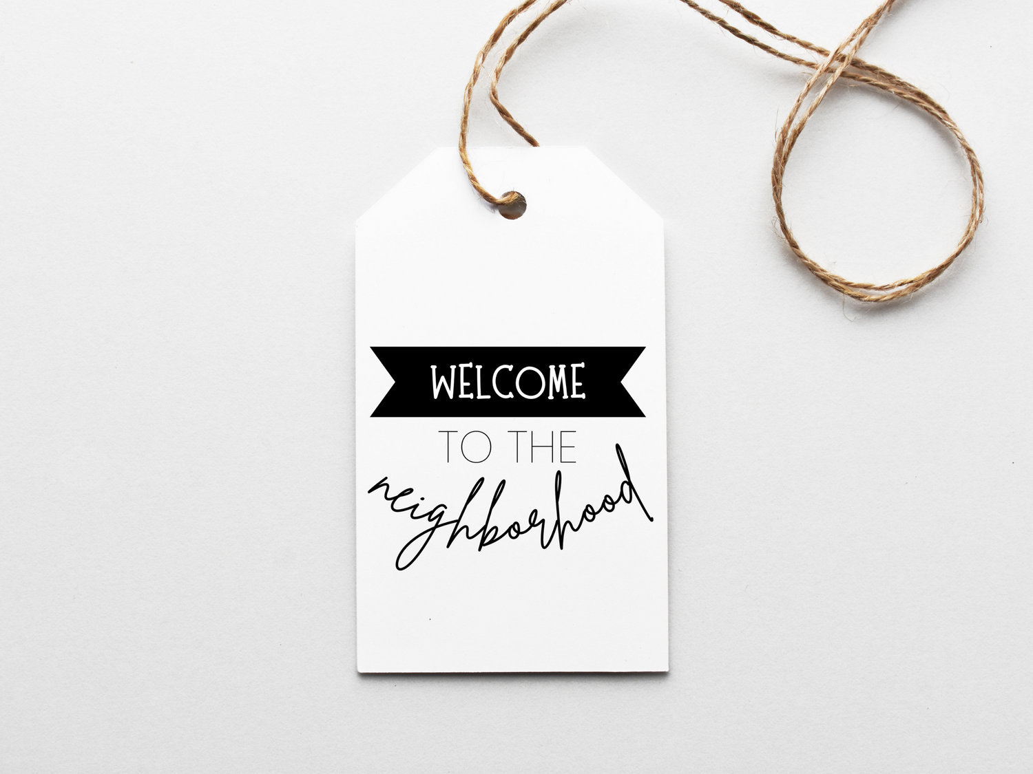 Neighborhood Print Temporary Card