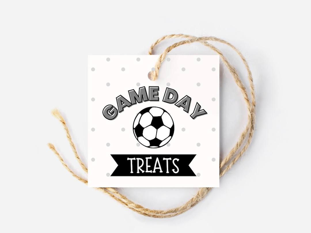 Soccer Game Day Treat Tag, Post-game Snack, Soccer Tag, Kids Sports ...