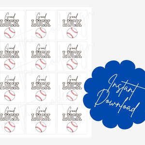 Baseball Game Day Tags, Good Luck, Pre-game Treat, Baseball Tag, State ...