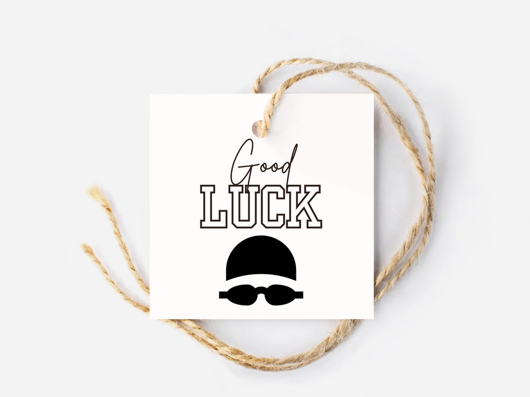 Swim Team Meet Day Tags, Good Luck, Pre-meet Treat, Swim Meet, Square ...