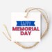 Memorial Day Gift Tag, Square Tag, Patriotic Hang Tag, Printable Gift ...