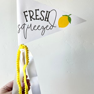 Lemonade Stand Pennant Flag, Lemonade Printable, DIY Pennant, Printable ...