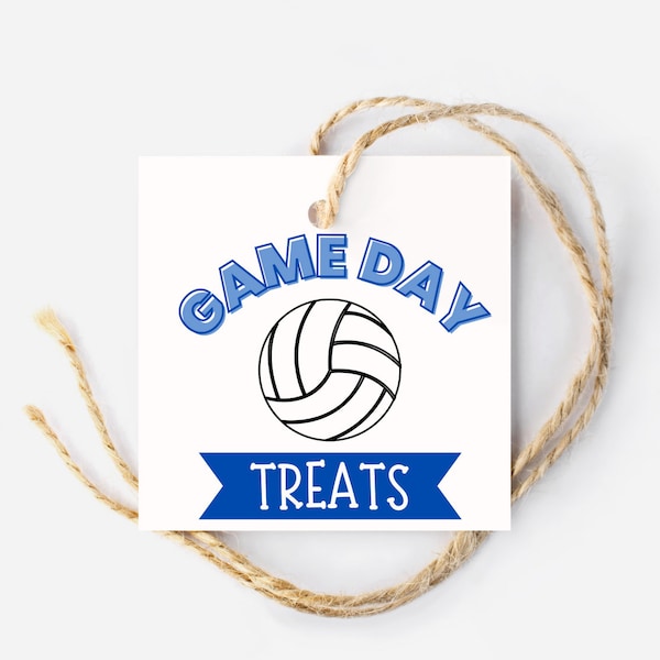 Volleyball Treat Tags - Etsy