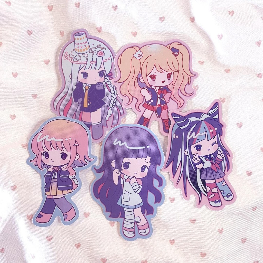 Super Trigger Happy Girls Anime Stickers | Cute Colorful Fan Art on ...
