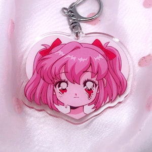 Body Horror Anime Keychain Creepy Cute Melty-chan Acrylic - Etsy