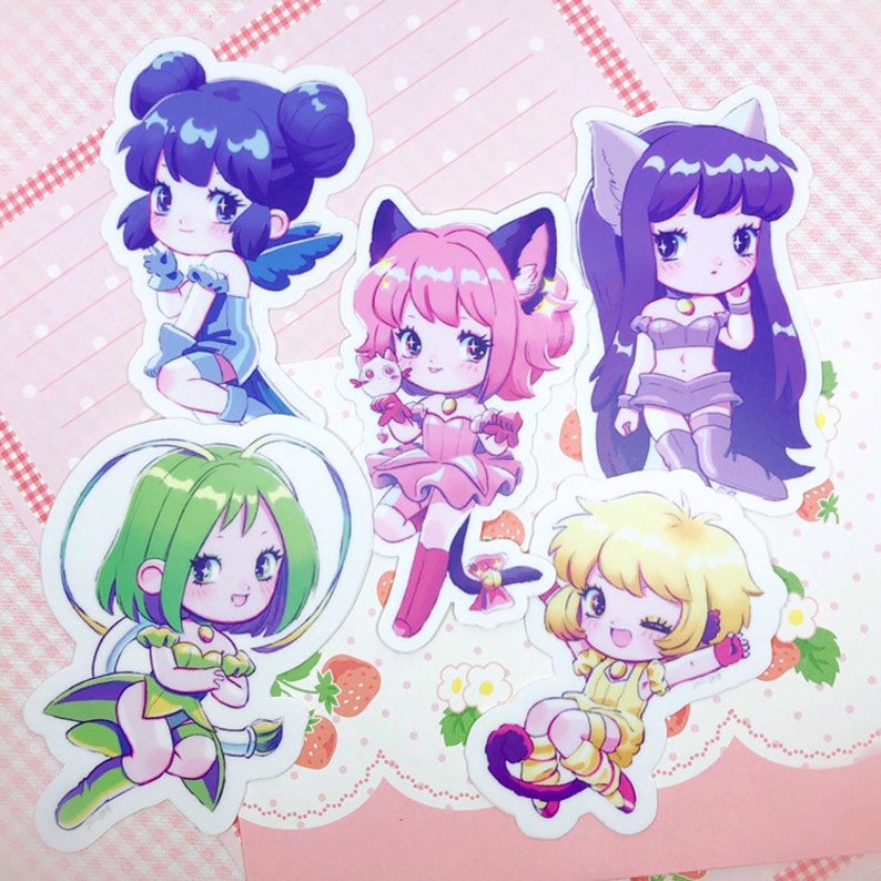 Tokyo Mew Mew Stickers Vinyl Decal Sticker Colorful Magical | Etsy