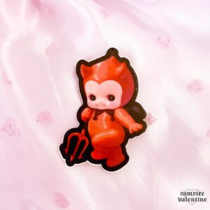 Kewpie Devil Baby Sticker | Creepy Cute Goth Art on Waterproof Vinyl - Etsy