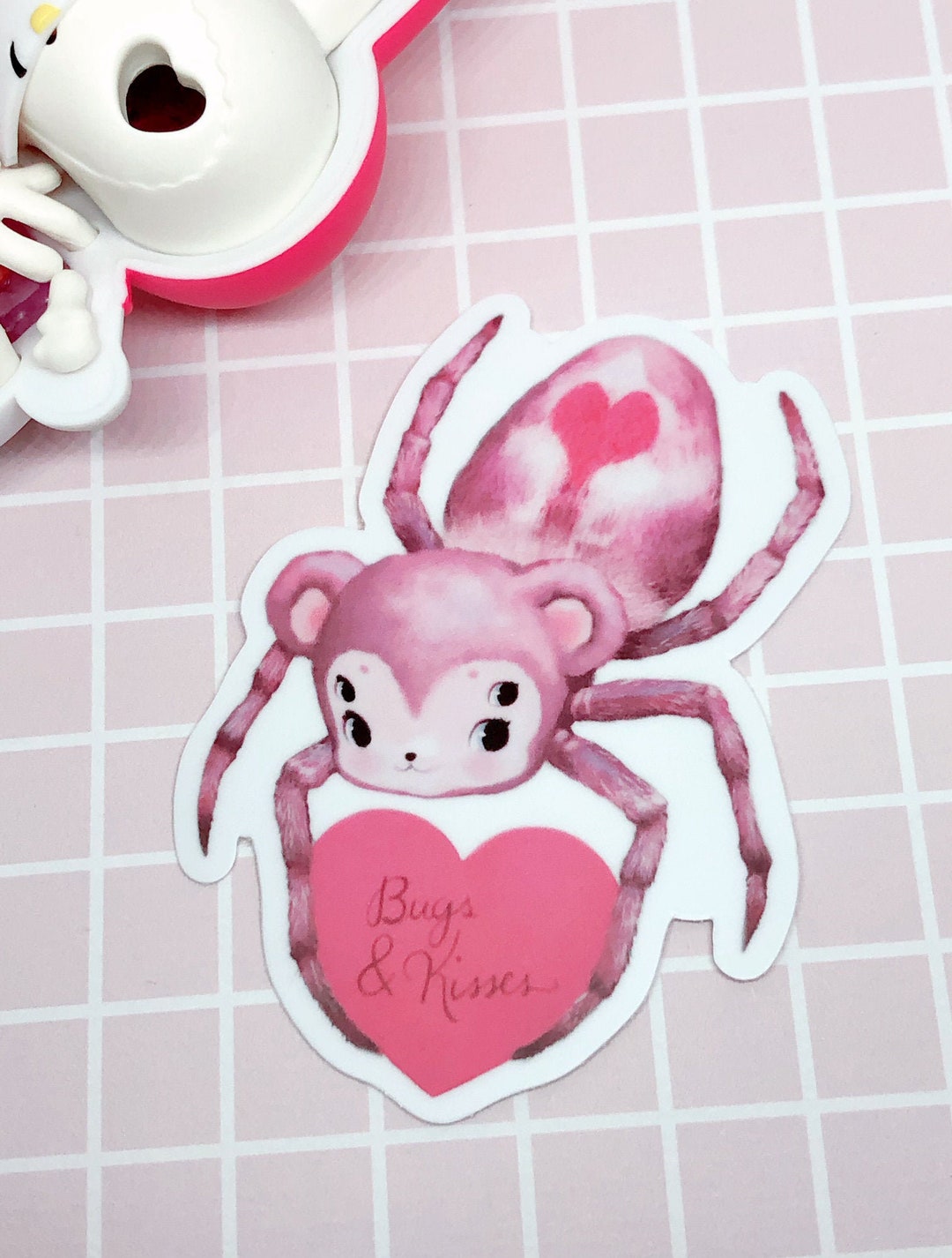 Spider Bear Sticker | Kitsch Creepy Cute Art on Waterproof Vinyl | LAST ...