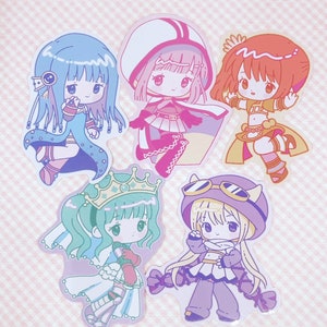 Puella Magia Reco Stickers | Magical Girls Anime Cute Colorful Art on ...