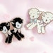 Lamb Twins Pin Creepy Cute Oddity Art on Hard Enamel Accessory - Etsy
