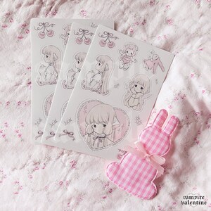 Chobits Chii Sticker Sheet Anime Retro Kitsch Fanart as Vinyl Sticker ...
