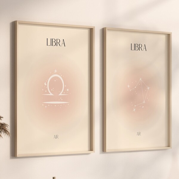 Libra Print - Etsy