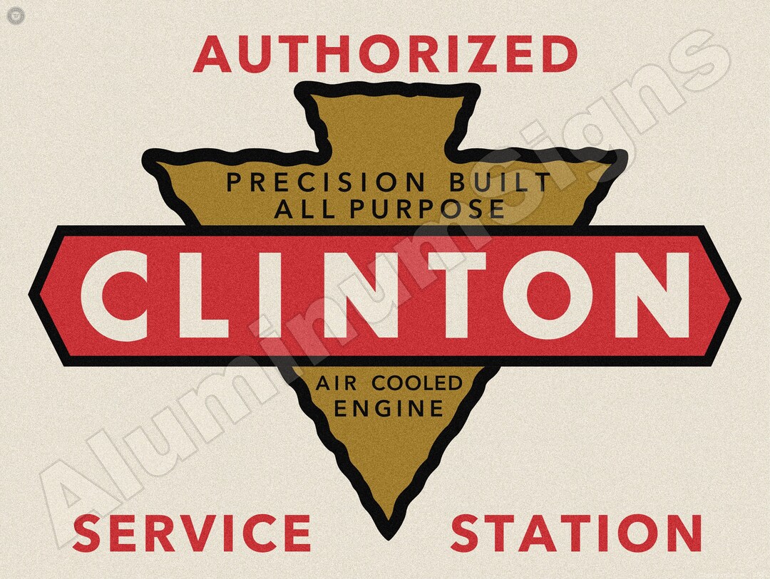 Clinton Authorized Service Station 9 X 12 Sign - Etsy