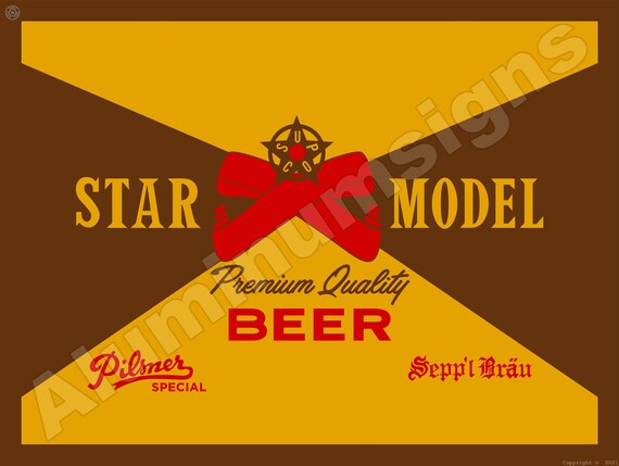 Star Model Beer 12 X 16 Sign - Etsy