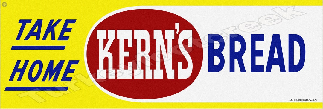 Kern's Bread 6x18 Metal Sign - Etsy