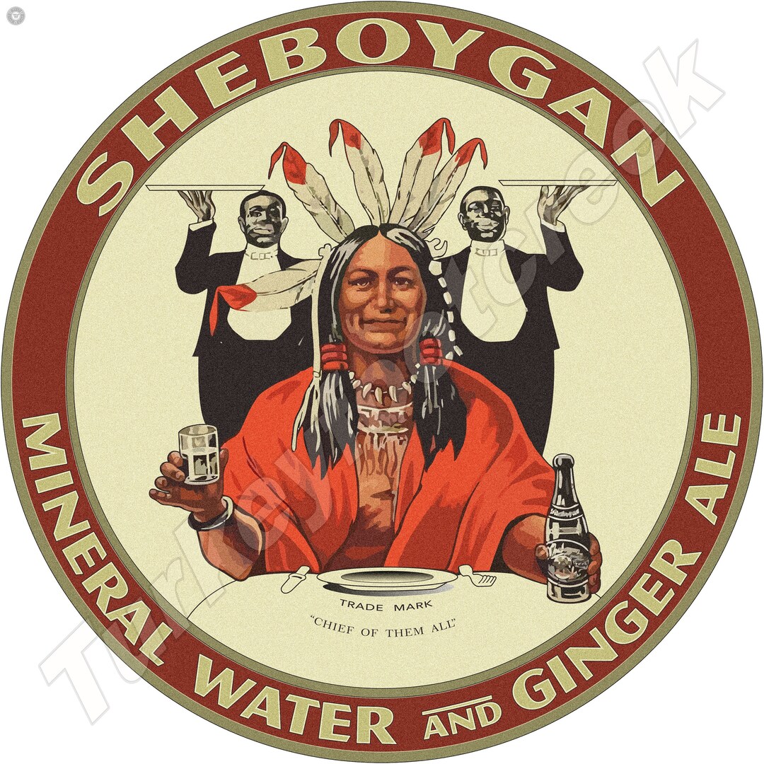 Sheboygan Mineral Water and Ginger Ale 11.75" Round Sign - Etsy
