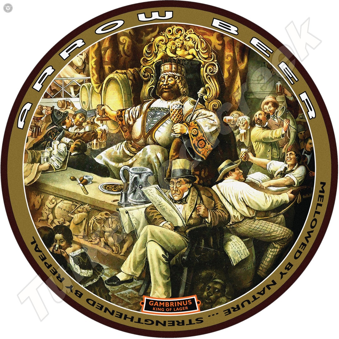 Arrow Beer 11.75 Round Sign - Etsy