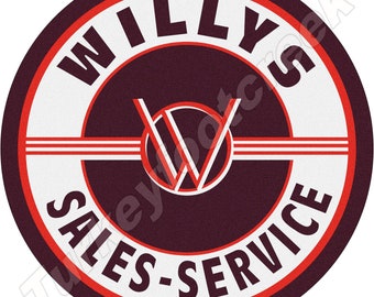 Willys Service Sign - Etsy