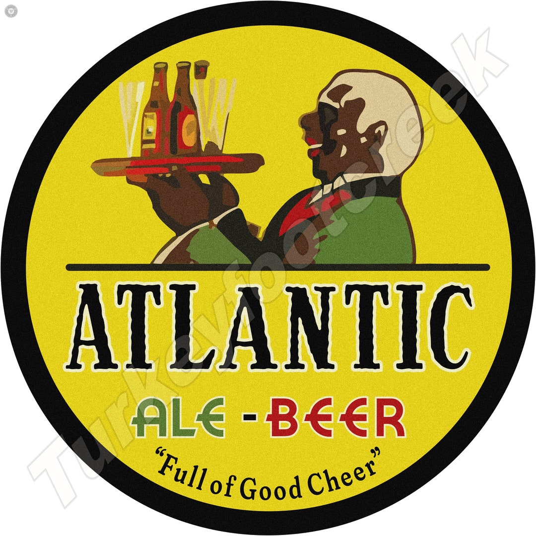 Atlantic Ale Beer 11.75 Round Sign - Etsy