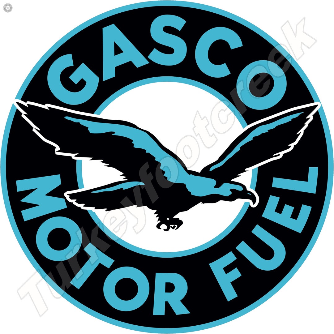 Gasco Motor Fuel 11.75 Round Sign - Etsy