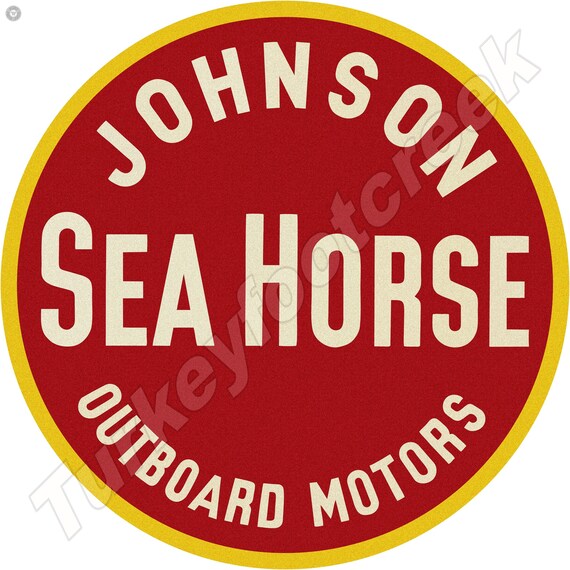 Johnson Sea Horse Outboard Motors 11.75 Round Sign - Etsy