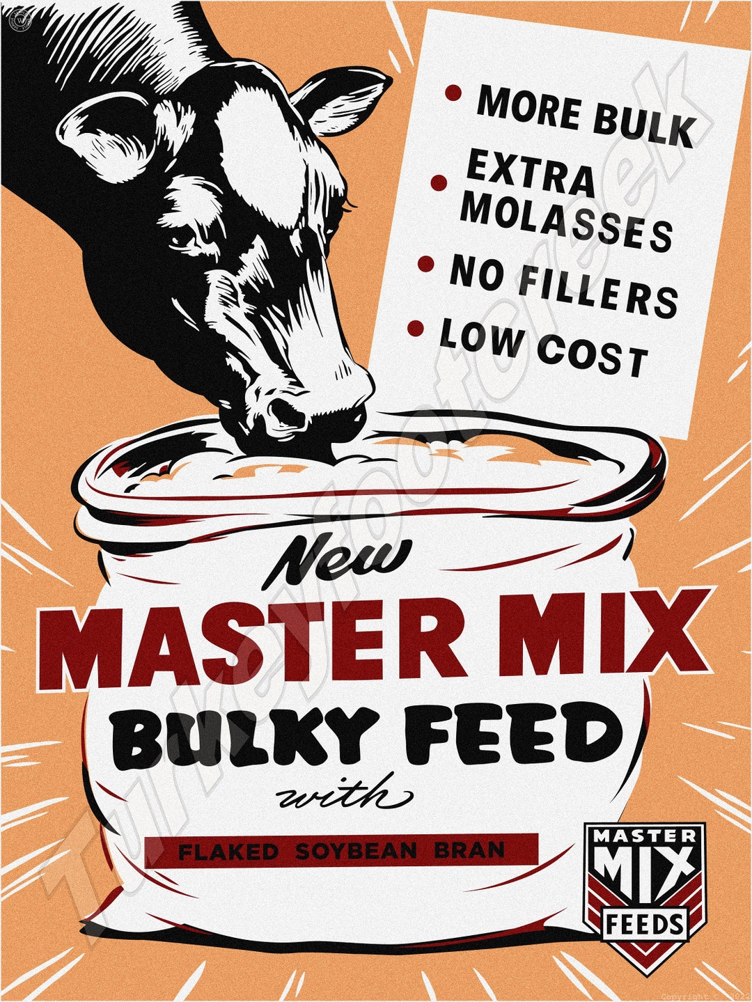 Master Mix Bulky Feed 12 X 16 Sign - Etsy