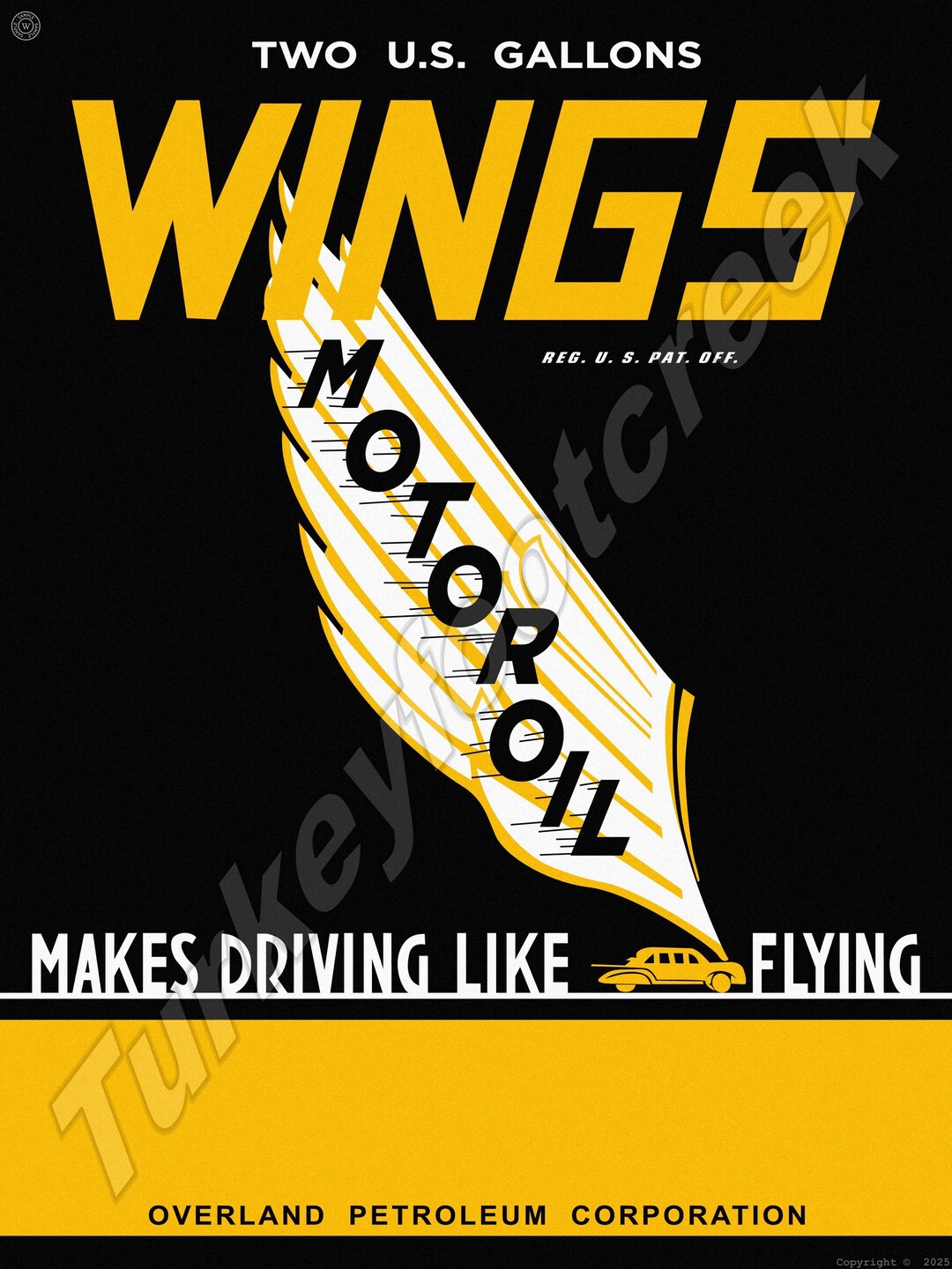 Wings Motor Oil 9"x12" Metal Sign - Etsy