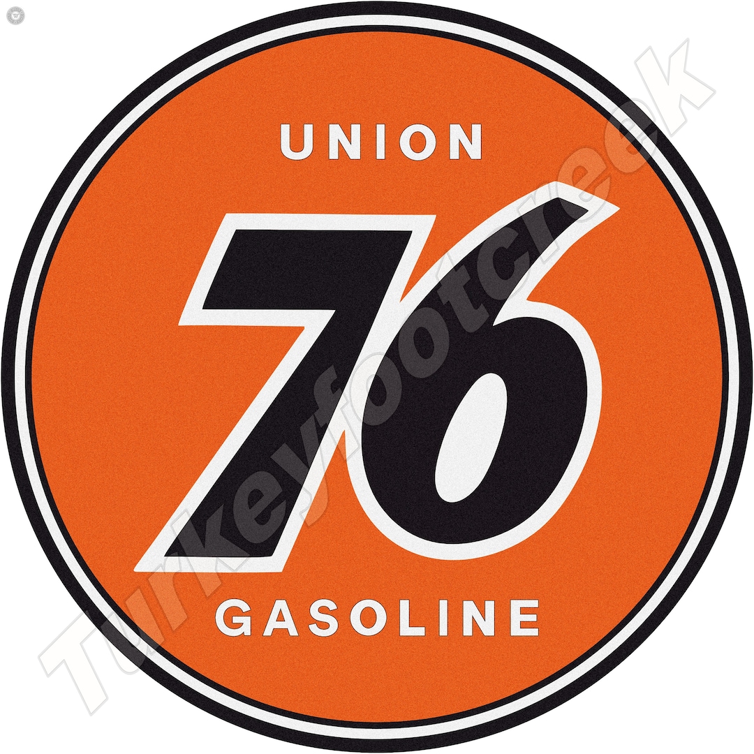 Union 76 Gasoline 11.75 Round Sign - Etsy