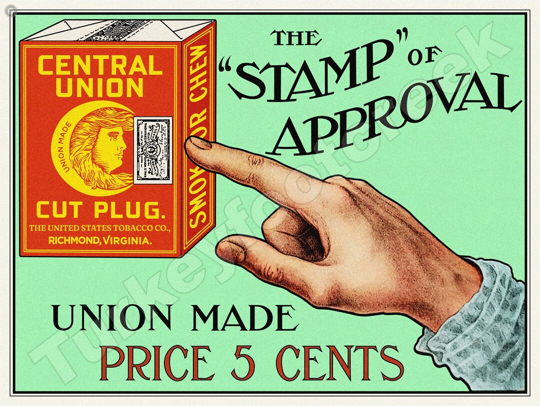 Central Union Cut Plug 12 X 16 Sign - Etsy