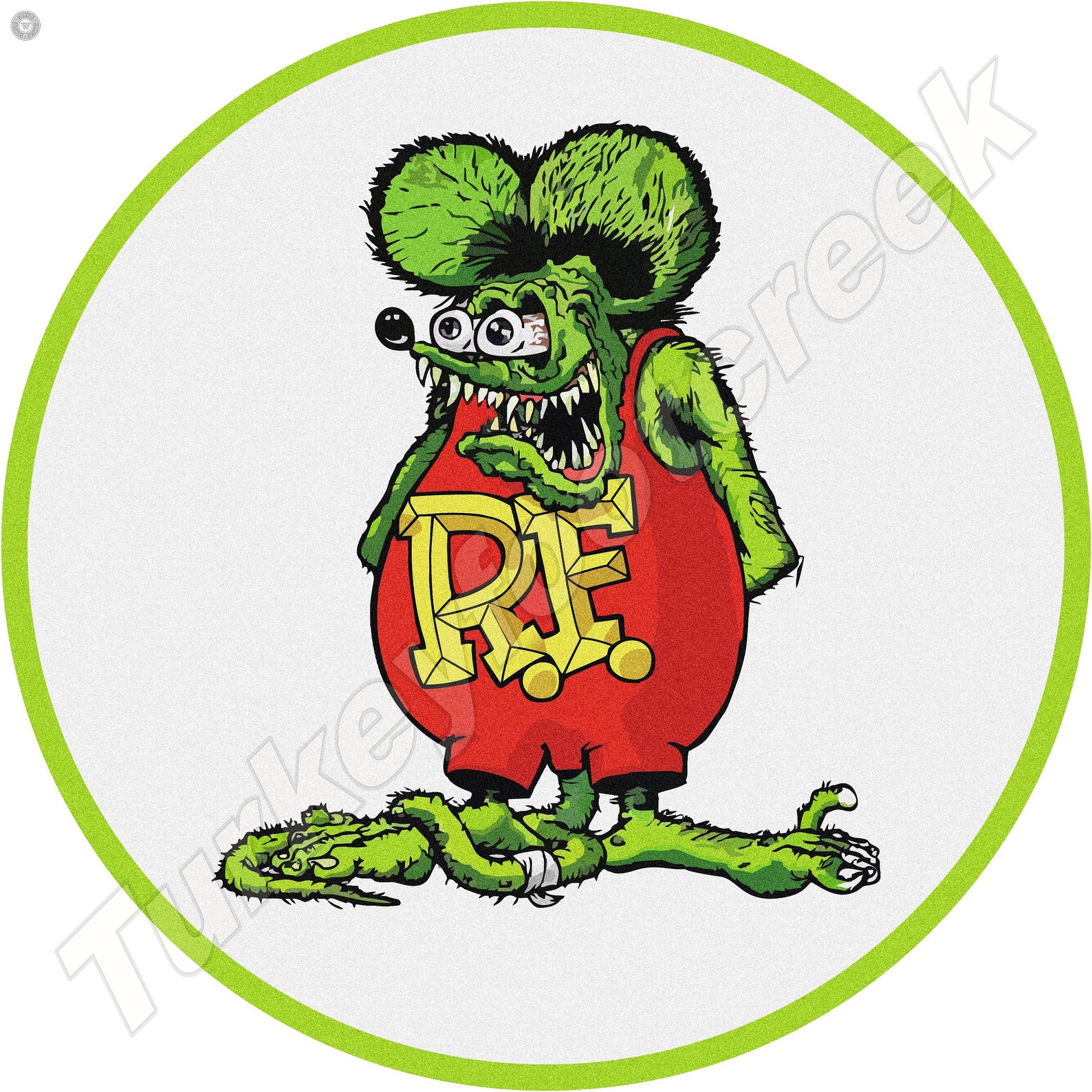Rat Fink 11.75 Round Sign - Etsy