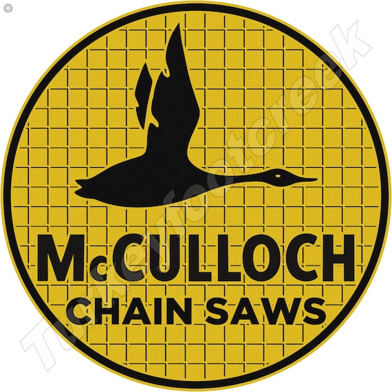 Mcculloch Chain Saws 11.75 Round Sign - Etsy