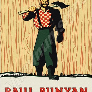 Paul Bunyan Beer 12 X 16 Sign - Etsy