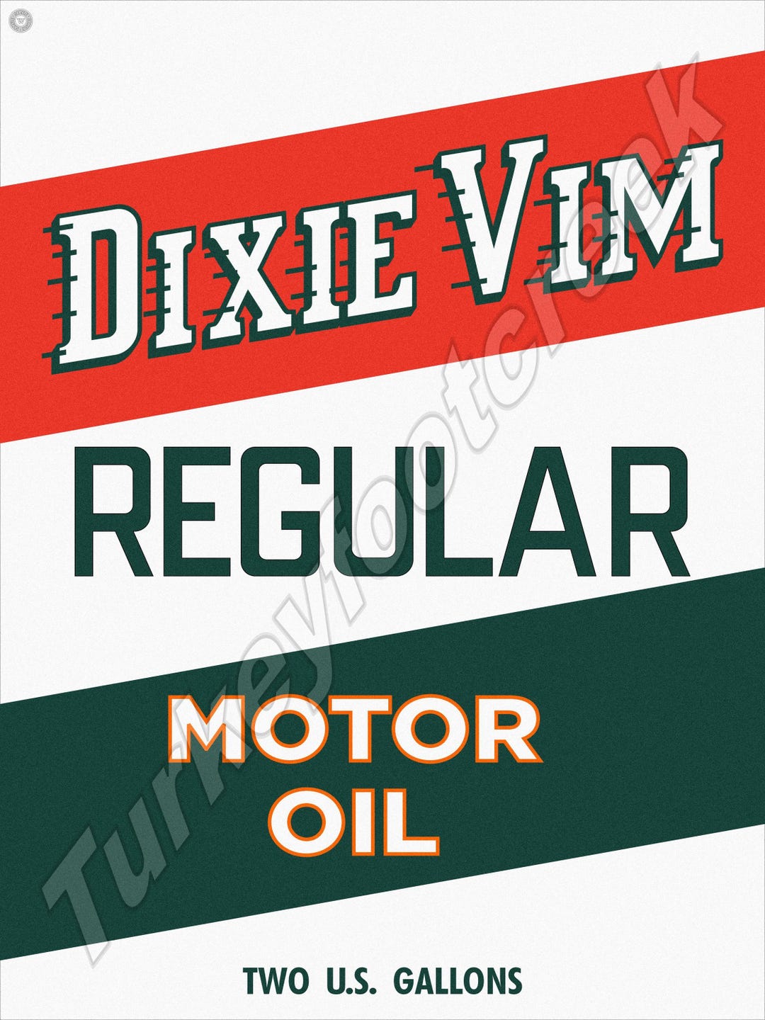 Dixie Vim Regular Motor Oil 9"x12" Metal Sign - Etsy