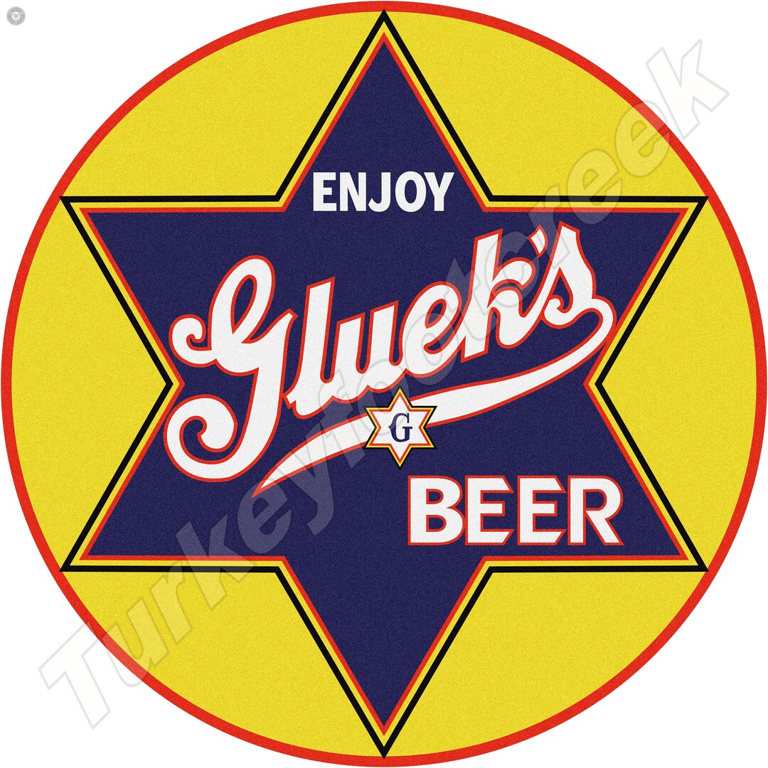 Gluek's Beer 11.75 Round Sign - Etsy