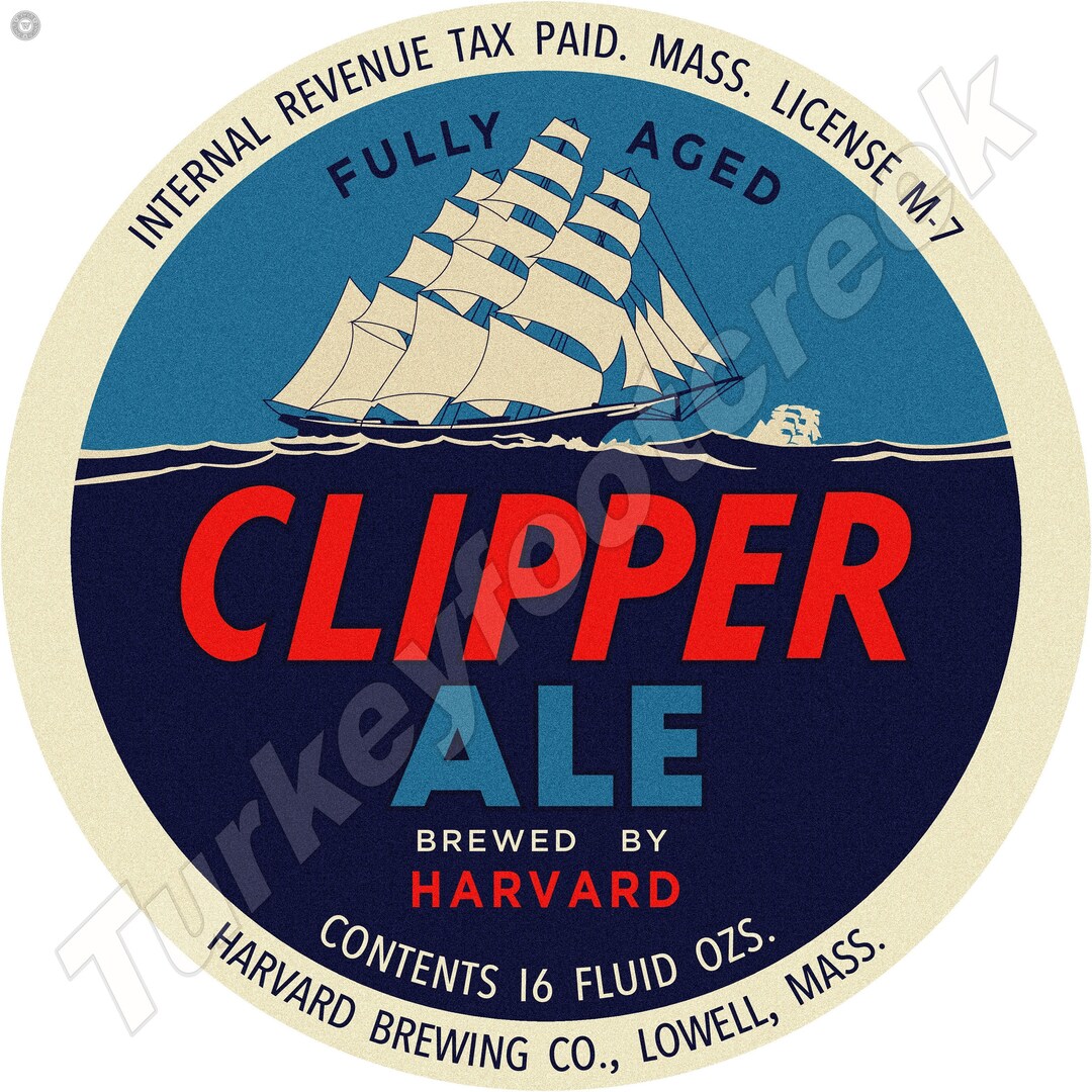 Clipper Ale 11.75 Round Sign - Etsy