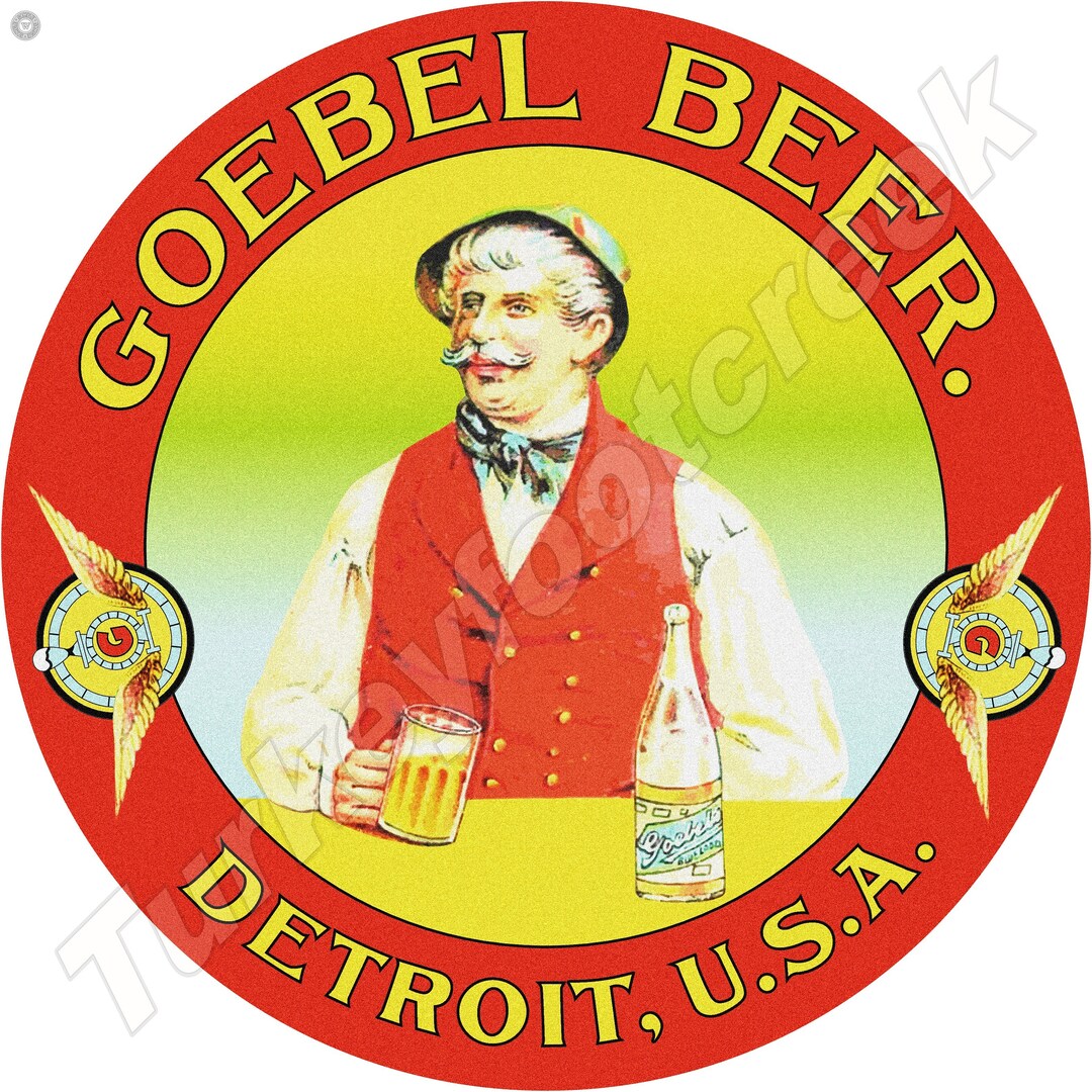 Goebel Beer 11.75 Round Sign - Etsy