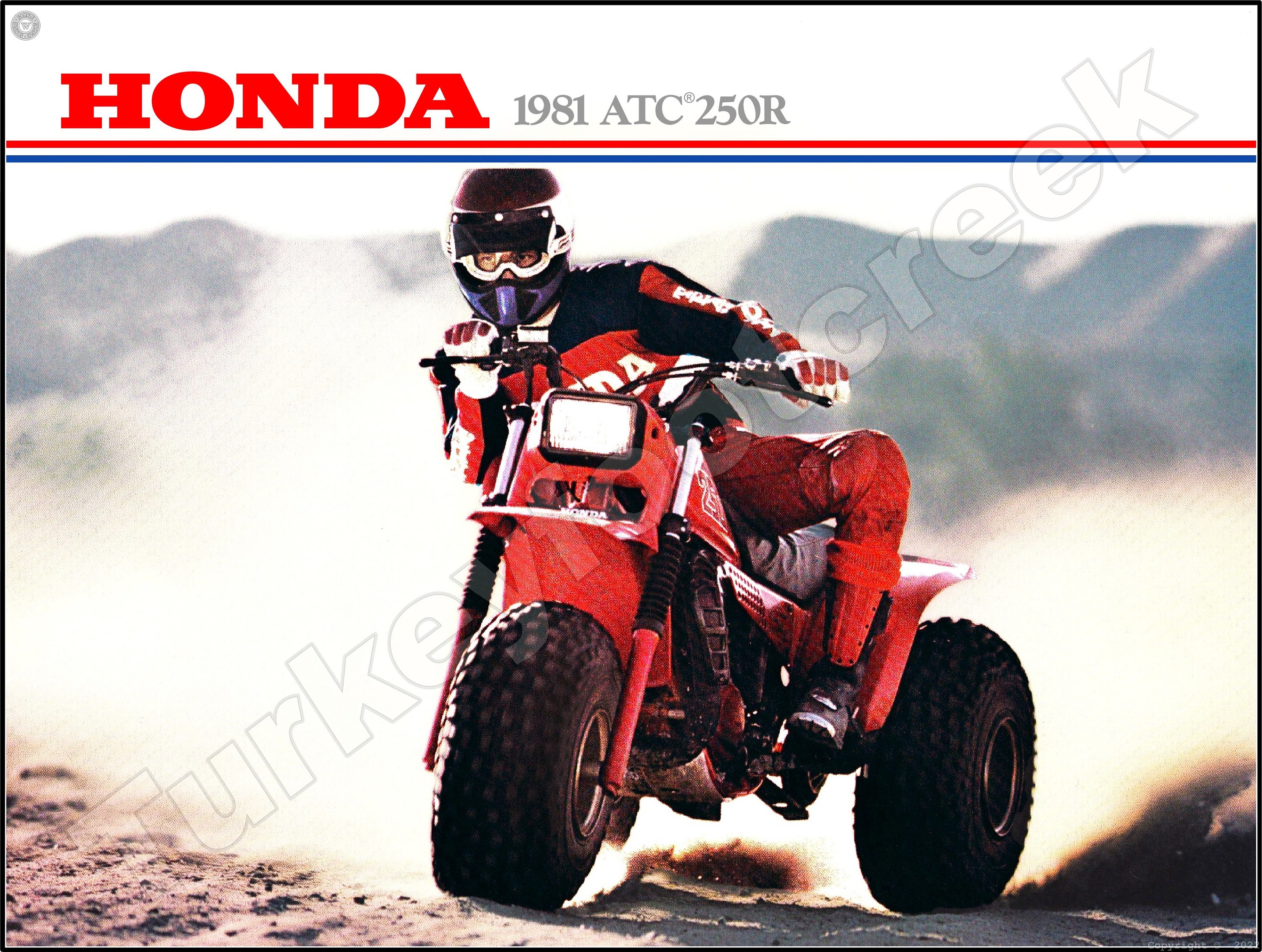 Honda 1981 ATC 250R 9 X 12 Sign - Etsy
