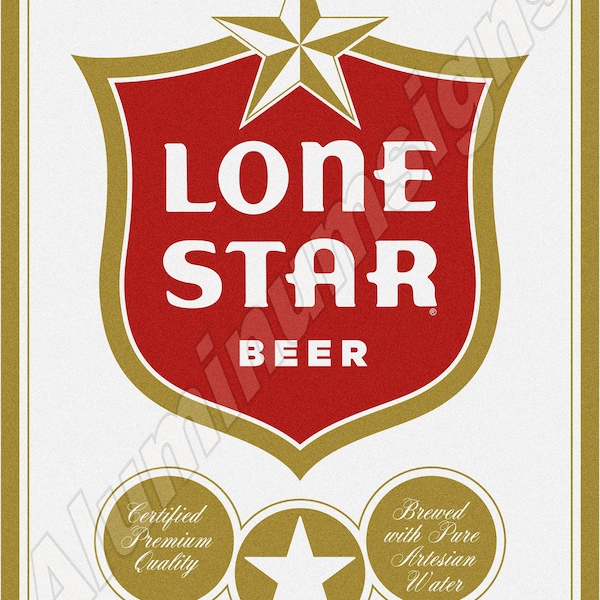 Lone Star Beer - Etsy
