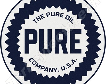 Pure Oil Sign - Etsy