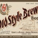 Old Style Brew Beer Label 12 X 16 Sign - Etsy